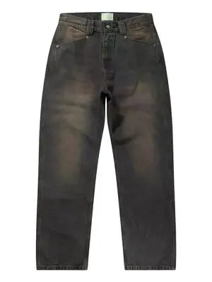 Aries Batten Distressed Jeans - Brown