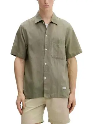 Marc O'polo Short-sleeve Chest-pocket Shirt - Green