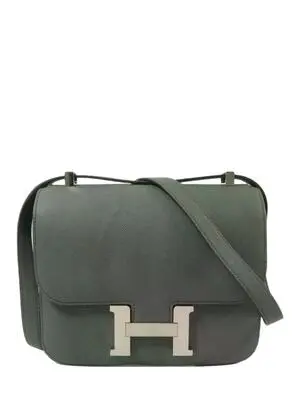 Hermès Constance 24 Epsom Leather Shoulder Bag - Green