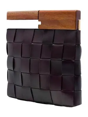 BOTTEGA VENETA 2019-2020 Lambskin Maxi Intrecciato The Snap Clutch Bag