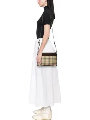 Burberry 2000-2017 House Check Canvas Crossbody Bag - Neutrals
