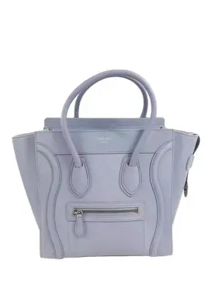 CELINE Micro Luggage Leather Tote Bag