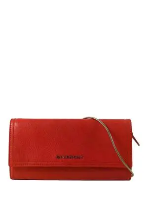 Givenchy Pandora Leather Mini Shoulder Bag Red