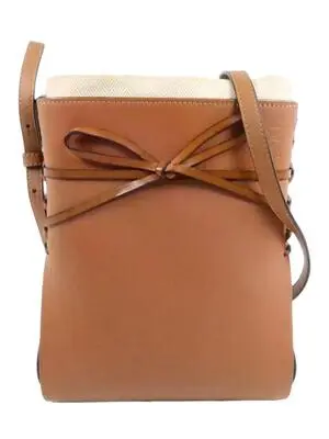 Loewe Ikebana Bow-detail Shoulder Bag - Brown