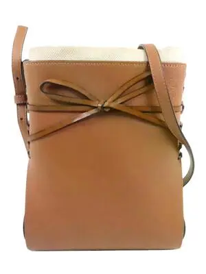 Loewe Ikebana Bow-detail Shoulder Bag - Brown