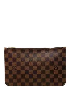 LOUIS VUITTON 2009 Damier Ebene Neverfull Mm Pouch - Brown