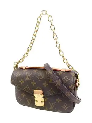 LOUIS VUITTON Pochette Metis Monogram Handbag Brown
