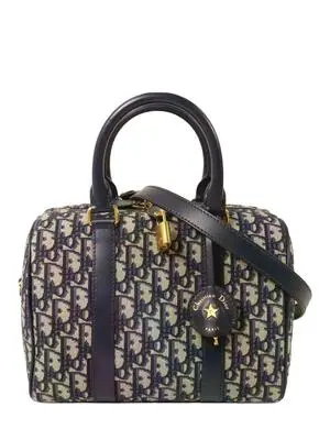 Dior Groove 25 Oblique Patterned Tote Bag - Blue