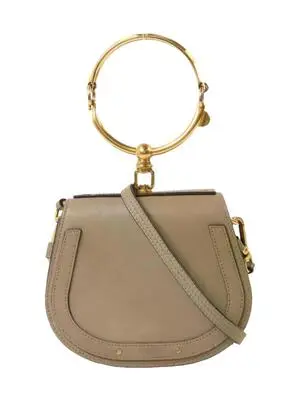 Chloé Nile Leather Shoulder Bag - Neutrals
