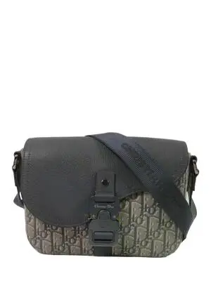 Dior Oblique Saddle Crossbody Bag - Grey