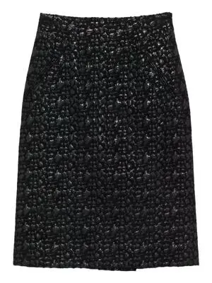 MOSCHINO 2000s Textured-finish Skirt