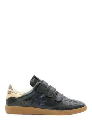 Isabel Marant Étoile Beth Python-embossed Sneakers Black