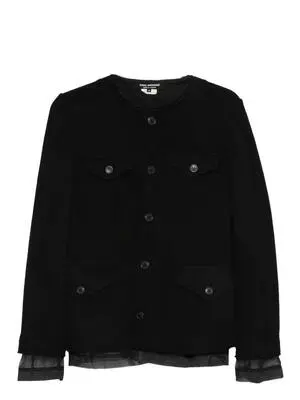 Comme Des Garçons 2000s Layered Button-up Jacket - Black