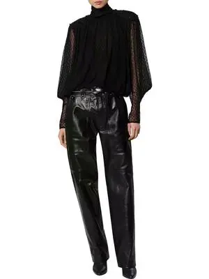 Isabel Marant Étoile Valka Leather Pants - Black