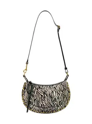 ISABEL MARANT ÉTOILE Oskan Moon Zebra-pattern Shoulder Bag