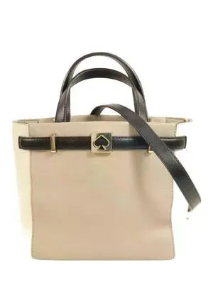 Kate Spade New York Ghw 2 Way Logo-plaque Shoulder Bag Brown