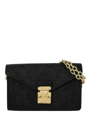 LOUIS VUITTON Monogram Empreinte Pouch Metis Shoulder Bag Black
