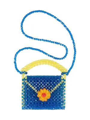 TILLIE BEADS Bliss Mini Sunflower Bead Bag - Blue