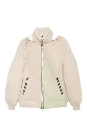 Brunello Cucinelli Hooded Zip-up Jacket Neutrals