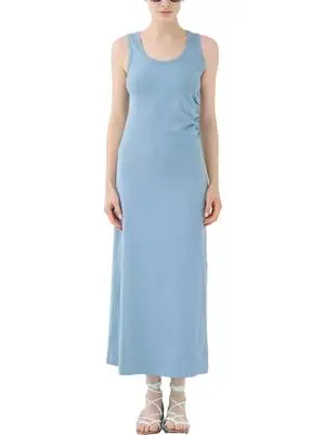 ELEH Scoop-neck Midi Dress - Blue