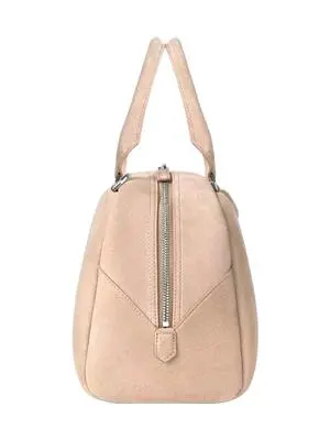 Givenchy Antigona East-west Bowling Bag In Suede - Neutrals
