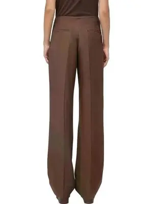 BLUGIRL Pleated Trousers - Brown