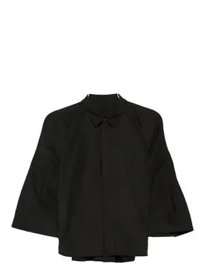 Sacai Flared-sleeve Shirt - Black