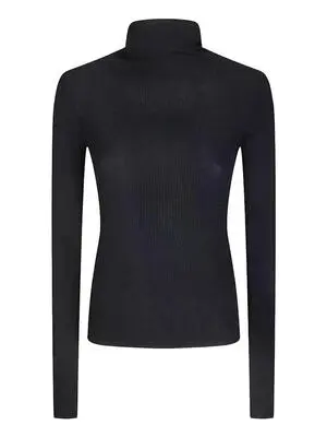 Our Legacy Ribbed-knit Roll-neck Sweater - Black