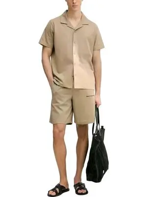 Marc O'polo Drawstring Logo-print Shorts - Neutrals