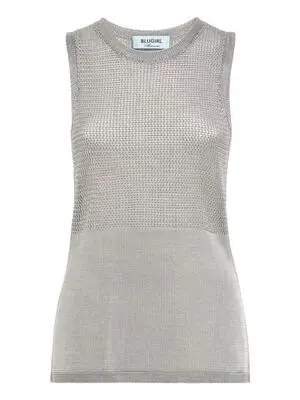 BLUGIRL Perforated Knit Top - Grey