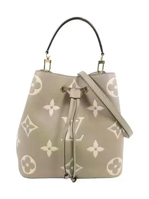 LOUIS VUITTON Mm Néonoé Monogram Empreinte Bucket Bag - Grey
