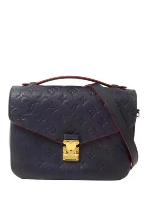 LOUIS VUITTON Pochette Metis Monogram Empreinte Shoulder Bag - Blue