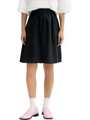 Marc O'polo Elasticated-waistband Mini Flared Skirt - Blue