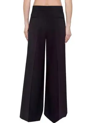 LANEUS Pleated-palazzo Trousers