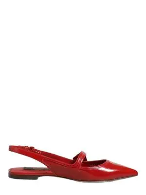 Dolce & Gabbana Pointed-toe Slingback Pumps Red