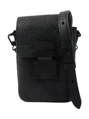 LOUIS VUITTON S-lock Monogram Taurillon Messenger Bag - Black