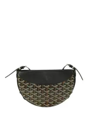 Goyard Hirondelle Goyardine Shoulder Bag Black