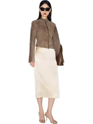 REFORMATION Veda Maire Jacket - Brown