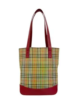 BURBERRY 20th Century Haymarket Check Tote Bag