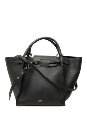 Celine 2010-2026 Small Supple Grained Calfskin Big Bag Satchel - Black