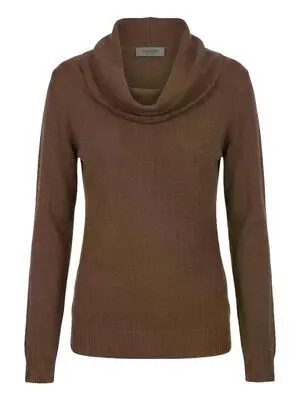 Valentino Garavani Cowl-neck Striped Sweater - Brown
