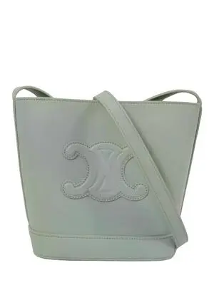 Celine Cuir Triomphe Shoulder Bag - Green