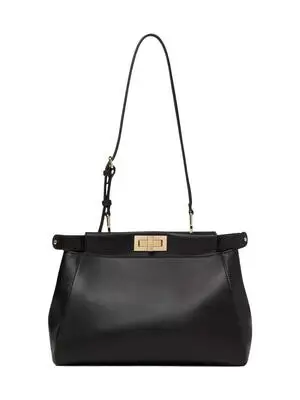 Fendi Peekaboo Shoulder Bag - Black