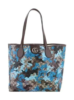 GUCCI Gg Open Gg Camouflage Coated Canvas Large Tote Bag
