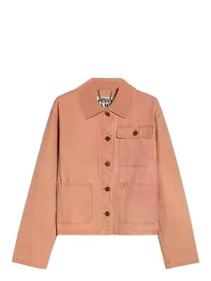 PENNYBLACK Button-up Patch-pocket Denim Jacket - Pink
