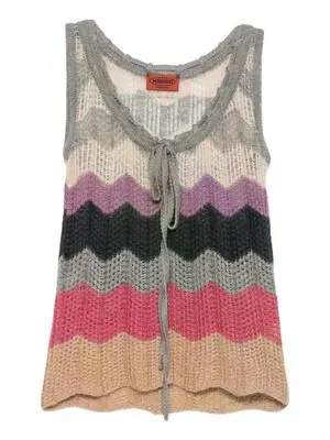 MISSONI 2000s Zigzag Knit Top