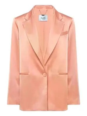 BLUGIRL Satin Single-breasted Blazer - Pink