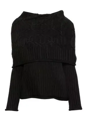 Dior 2010s Cable-knit Sweater - Black