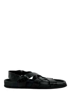 TOTÊME Croc-effect Slingback Sandals