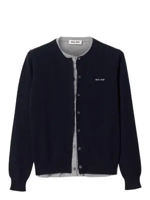 MIU MIU Cashmere And Jersey Cardigan